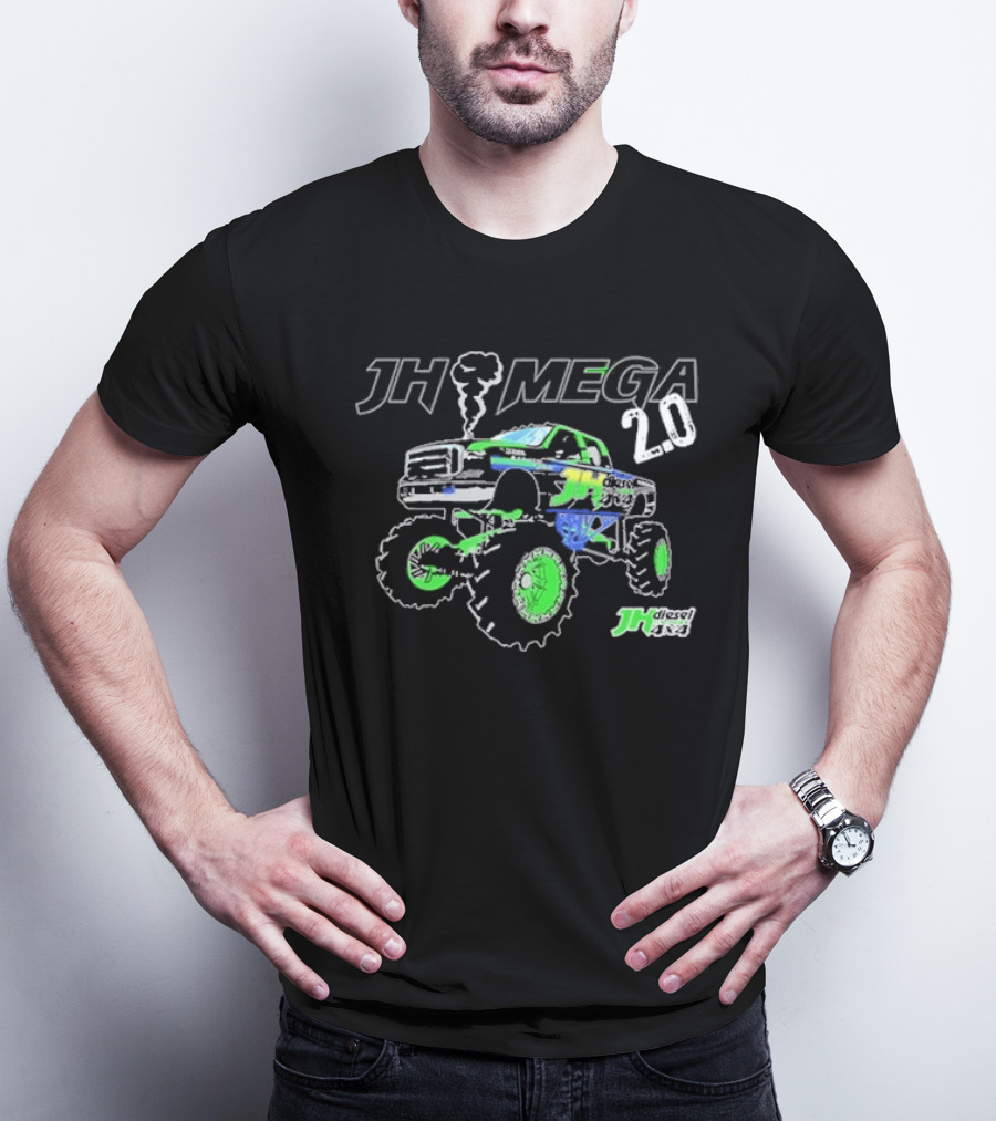 Cleetus Mcfarland JH Mega 2.0 Mud Truck Monster Rally T-Shirt