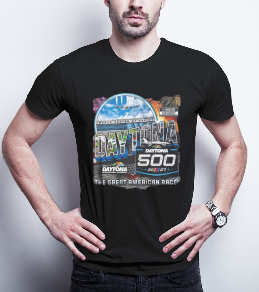 Daytona International Speedway The Great American Race Daytona 500 February 21 2027 NASCAR Racing Event T-Shirt