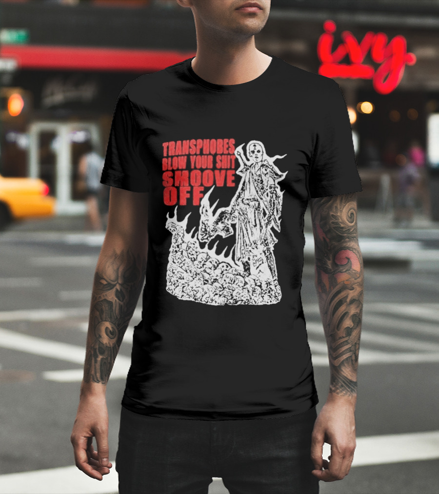 Transphobes Blow Your Smoove Off Flame Spirit T-Shirt
