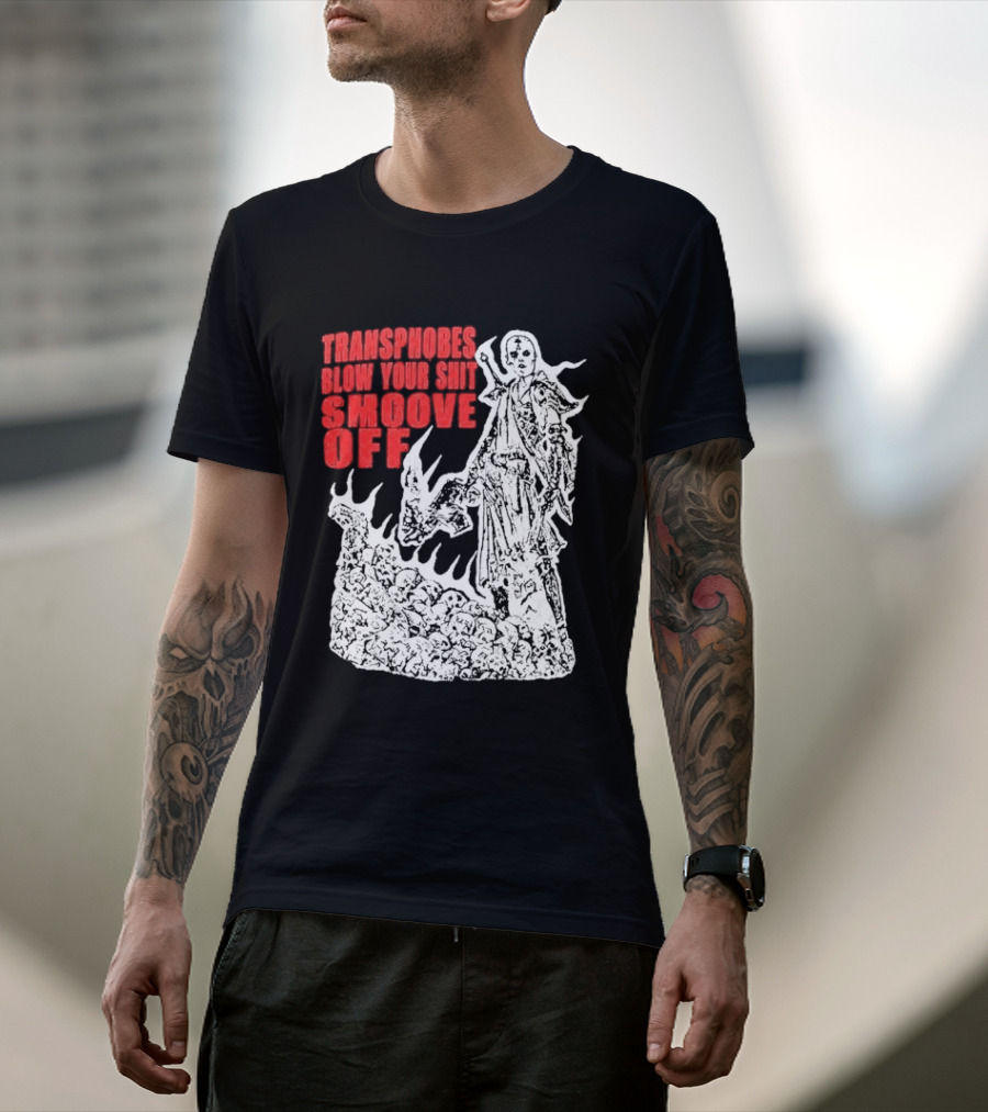 Transphobes Blow Your Smoove Off Flame Spirit T-Shirt