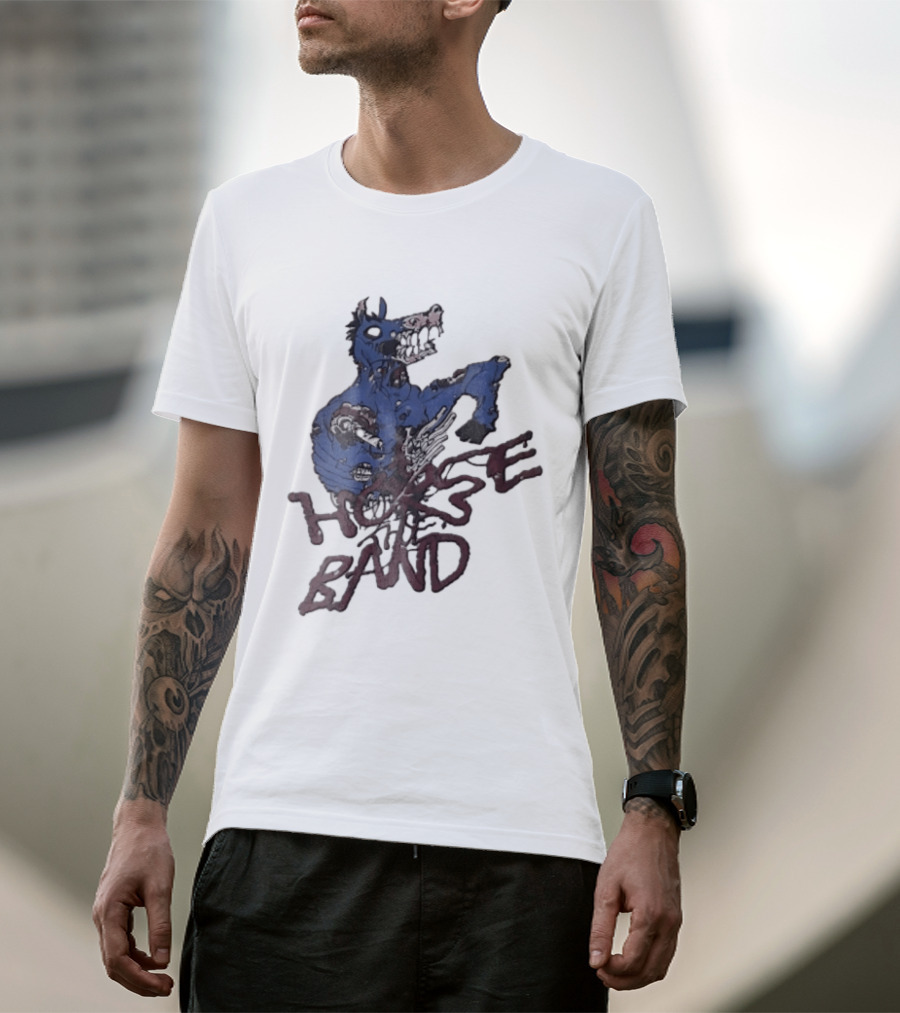 Horse The Band Zombie Horse Creature Monster T-Shirt