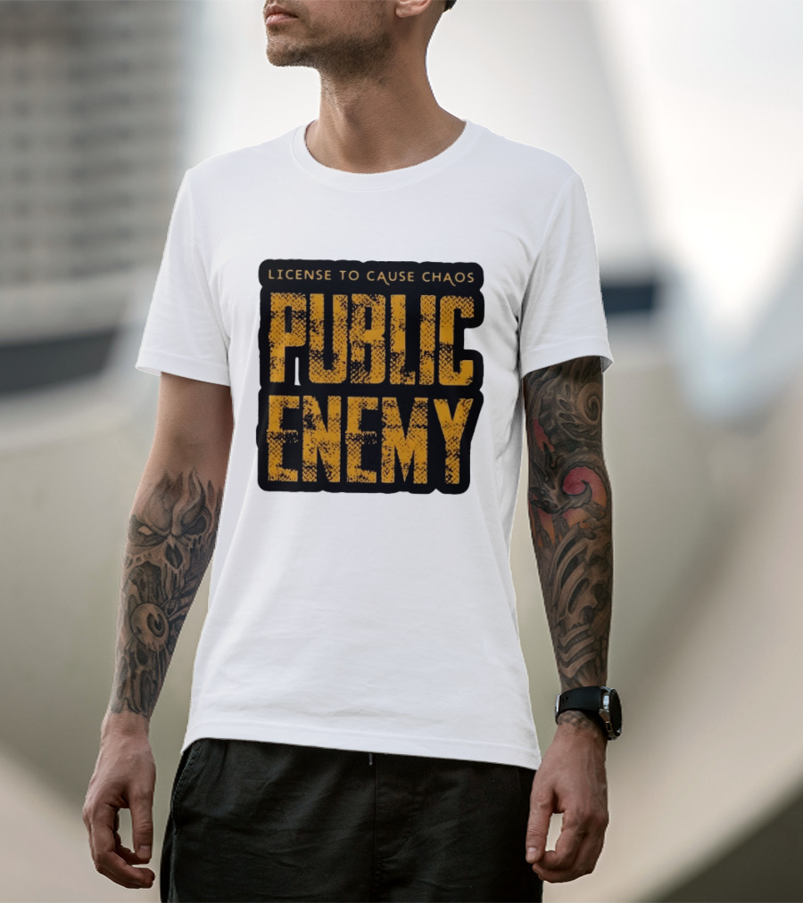 License To Cause Chaos Public Enemy T-Shirt