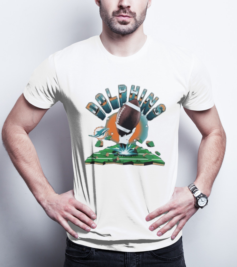 Miami Dolphins Football Explode 2026 Clubhouse T-Shirt