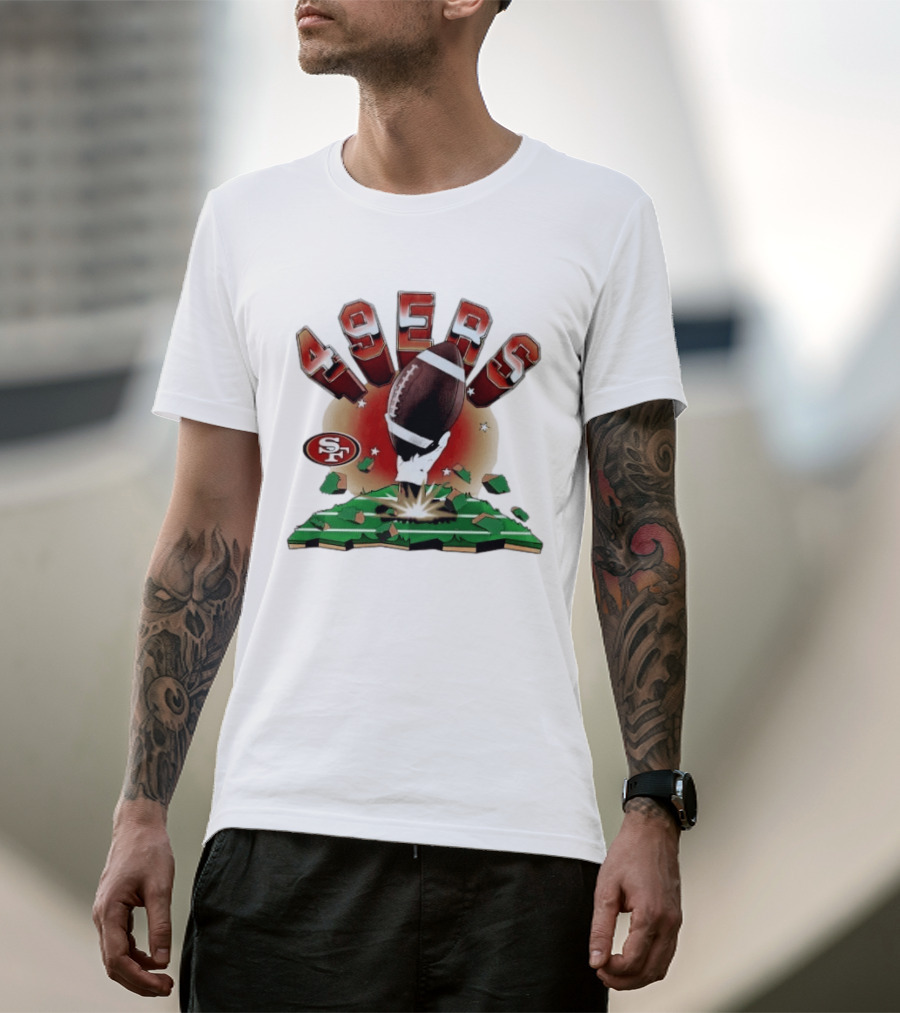 San Francisco 49ers Explosive Football 2026 Clubhouse T-Shirt
