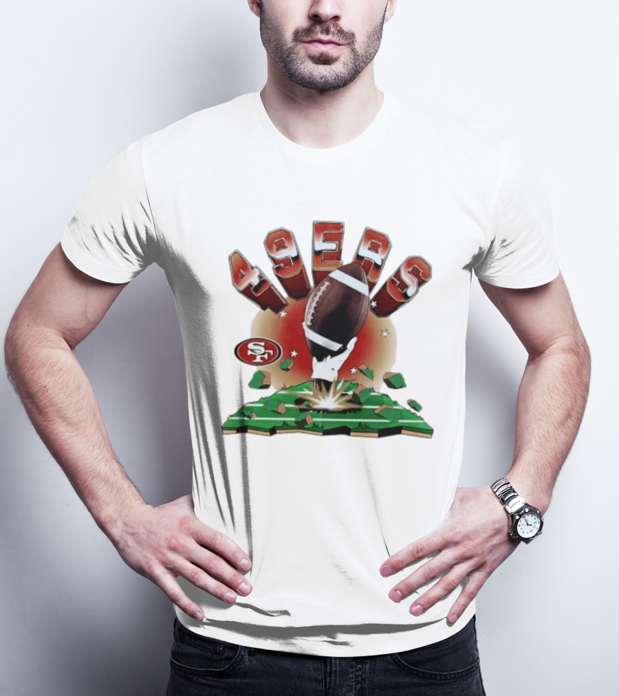 San Francisco 49ers Explosive Football 2026 Clubhouse T-Shirt