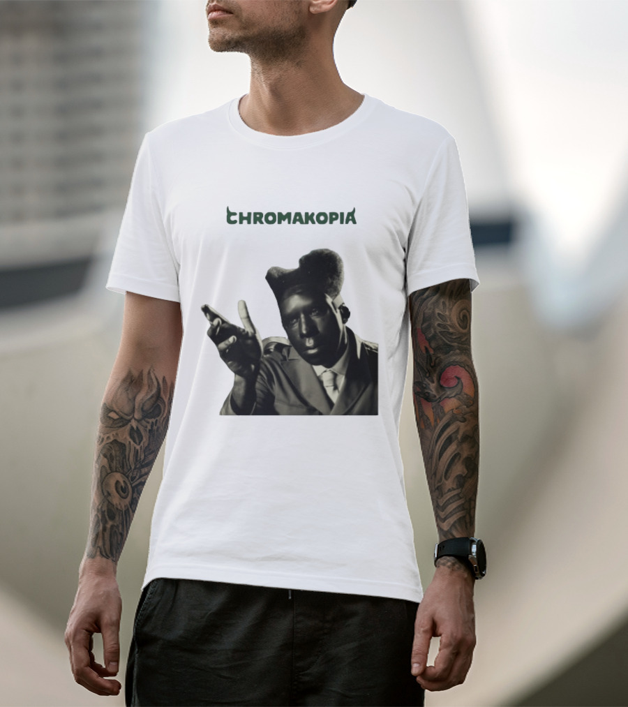 Chromakopia Tyler The Creator Album Concept With Vintage Monochrome T-Shirt