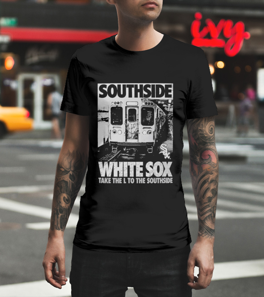 Southside Chicago White Sox Take The L To The Southside Train Scene T-Shirt
