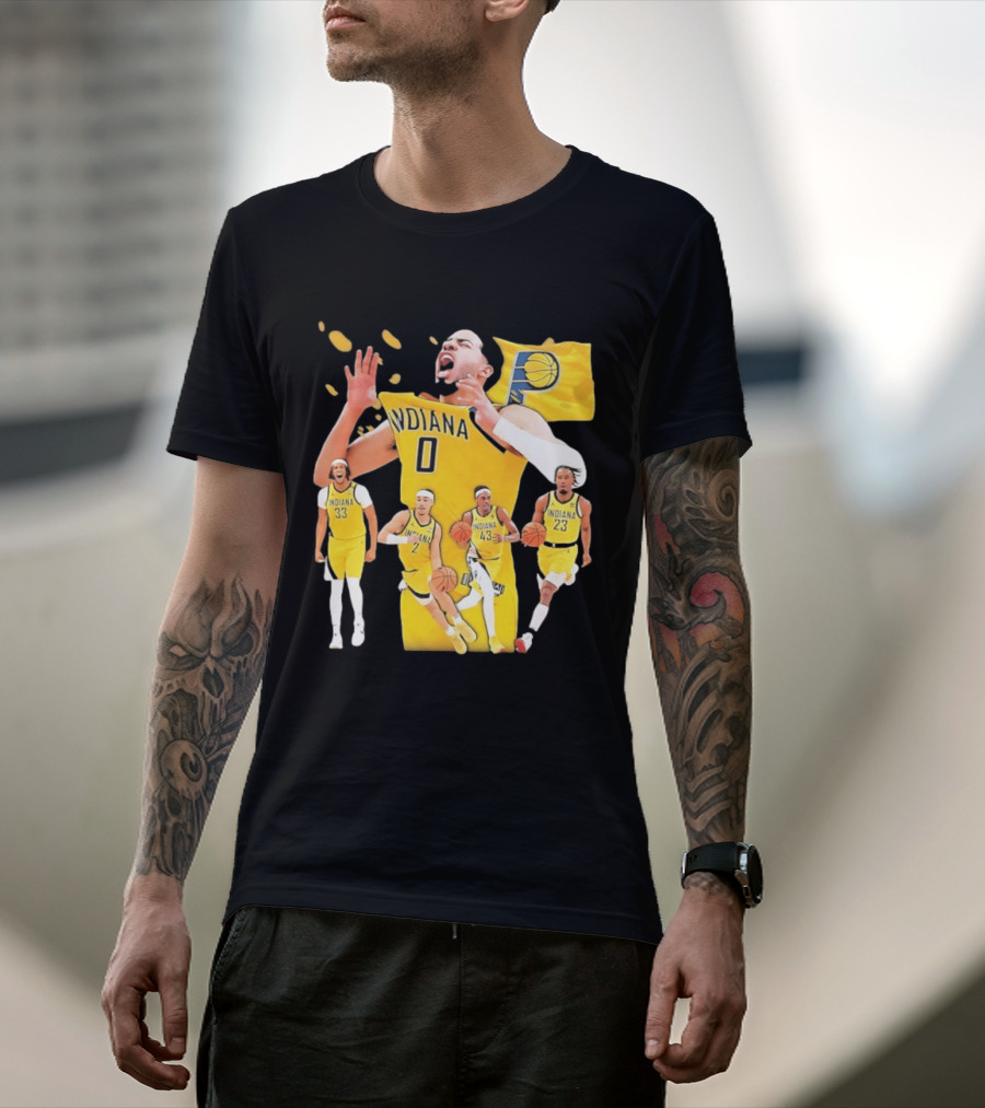 Indiana Pacers Players Collage NBA 2026 Pacer T-Shirt