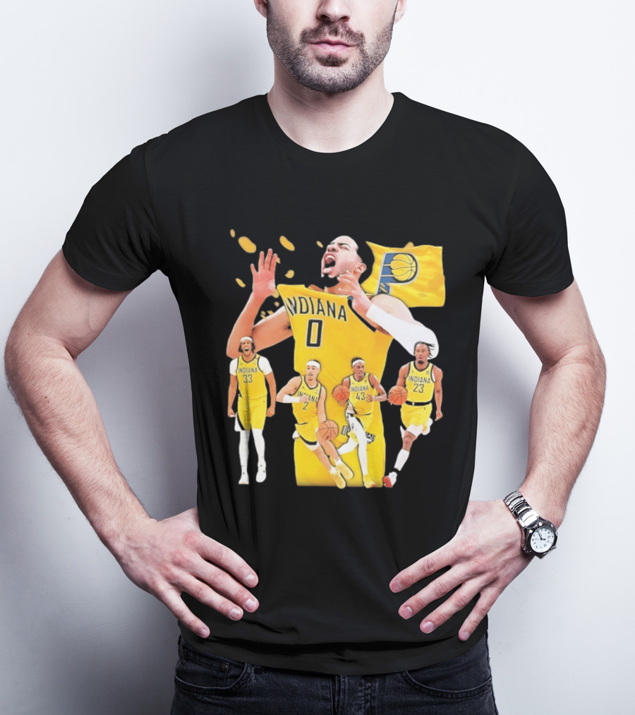 Indiana Pacers Players Collage NBA 2026 Pacer T-Shirt