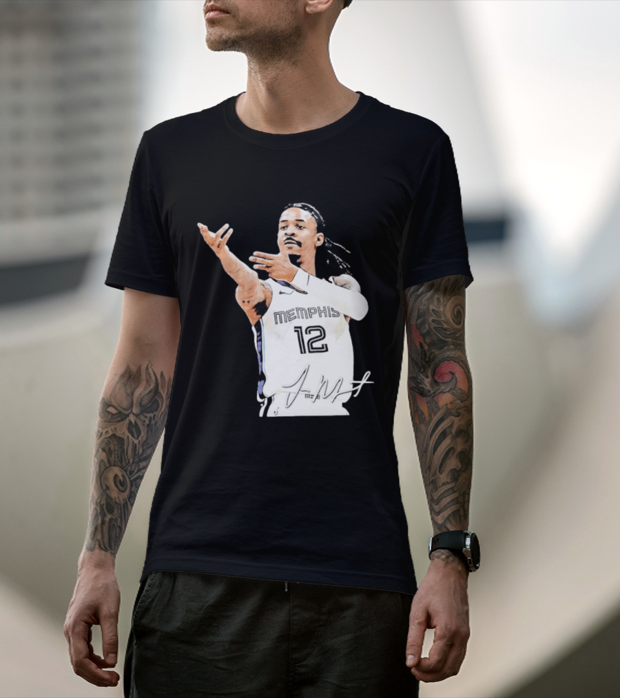 Ja Morant Memphis Grizzlies 12 Basketball Star Signature Edition 2026 T-Shirt