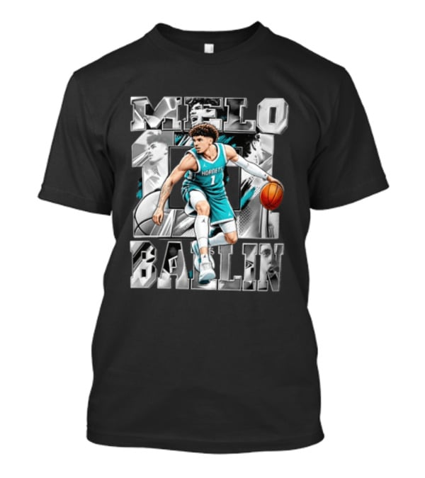 Melo Ballin Hornets Basketball Number 1 T-Shirt