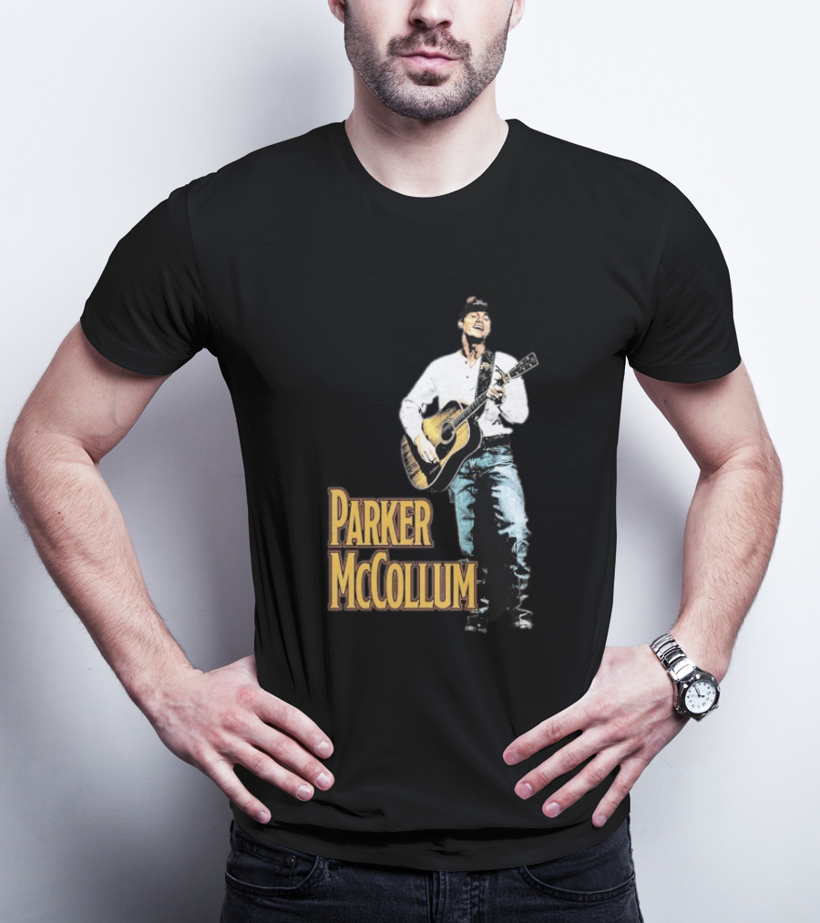 Parker McCollum Acoustic Performance Deluxe Guitar Photo T-Shirt