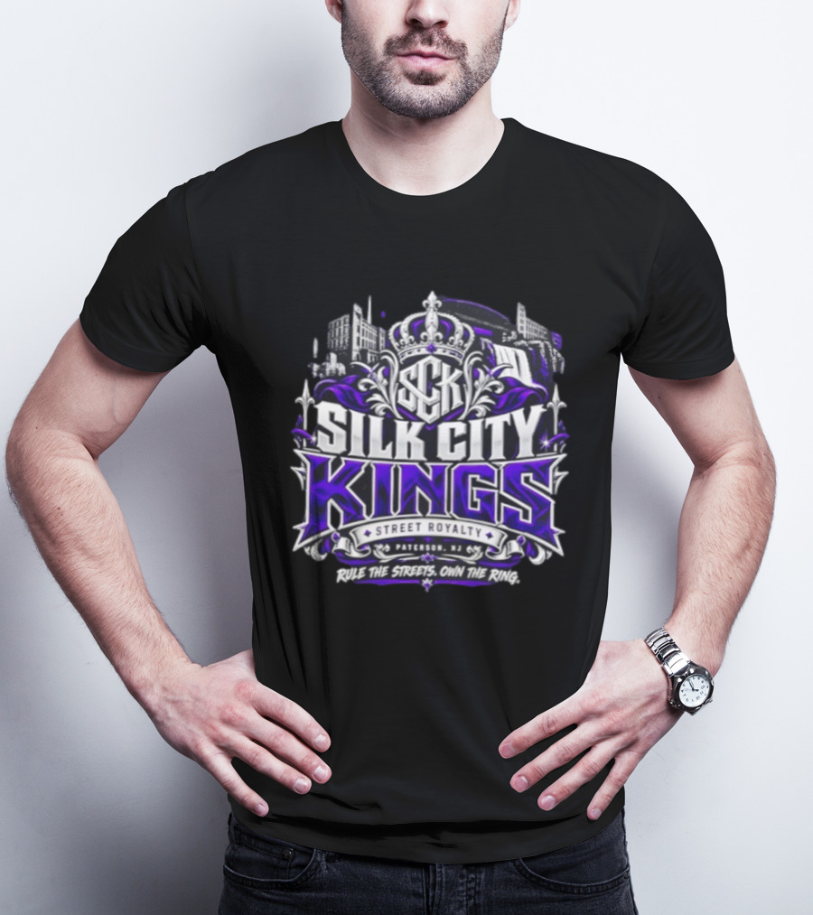 Silk City Kings Kenny Bengal Bulldog Pittman Purple Reign Street Royalty Paterson NJ Rule The Streets Own The Ring T-Shirt