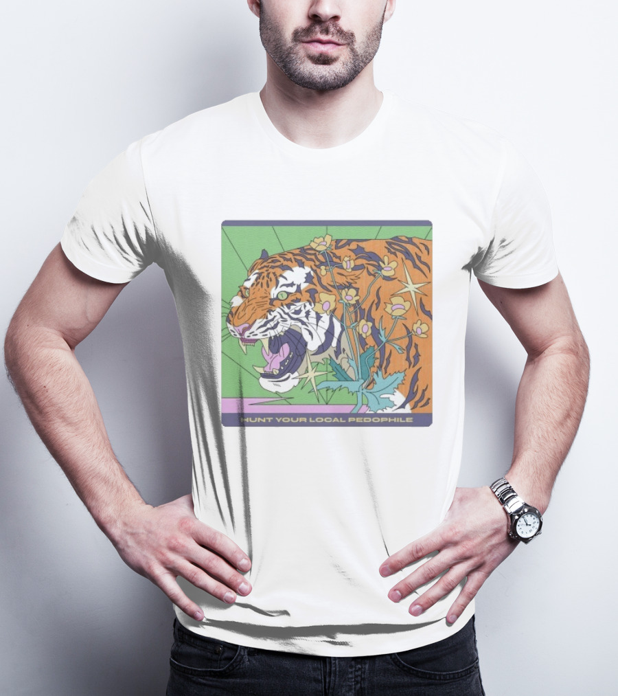 Hunt Your Local Pedophile Tiger Vintage Wildcat T-Shirt