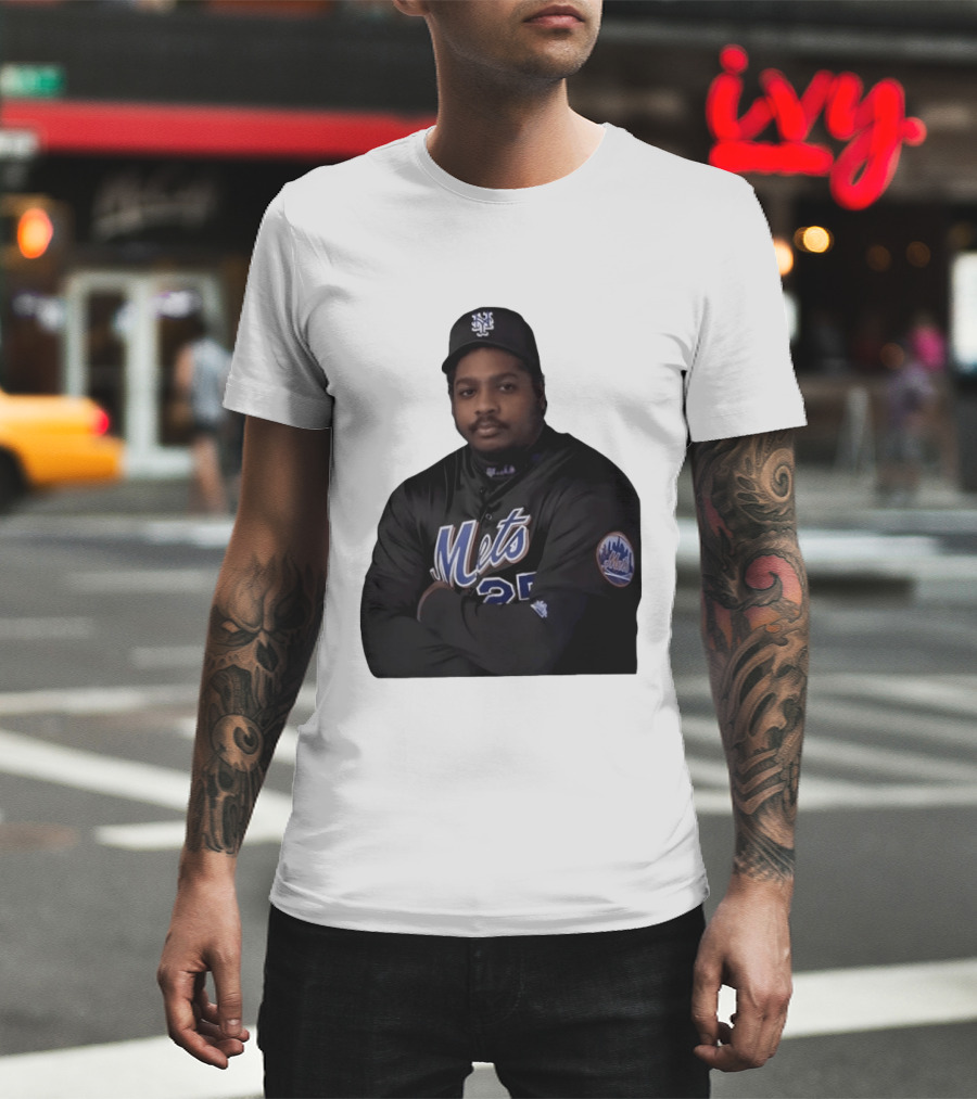 New York Mets Baseball Player 25 MLB Jersey Black T-Shirt