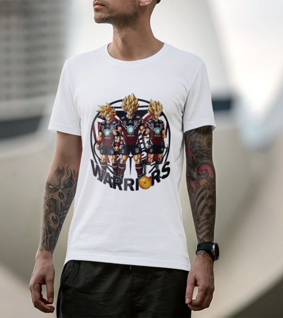 NRL New Zealand Warriors One NZ Super Saiyan Warriors Fusion T-Shirt