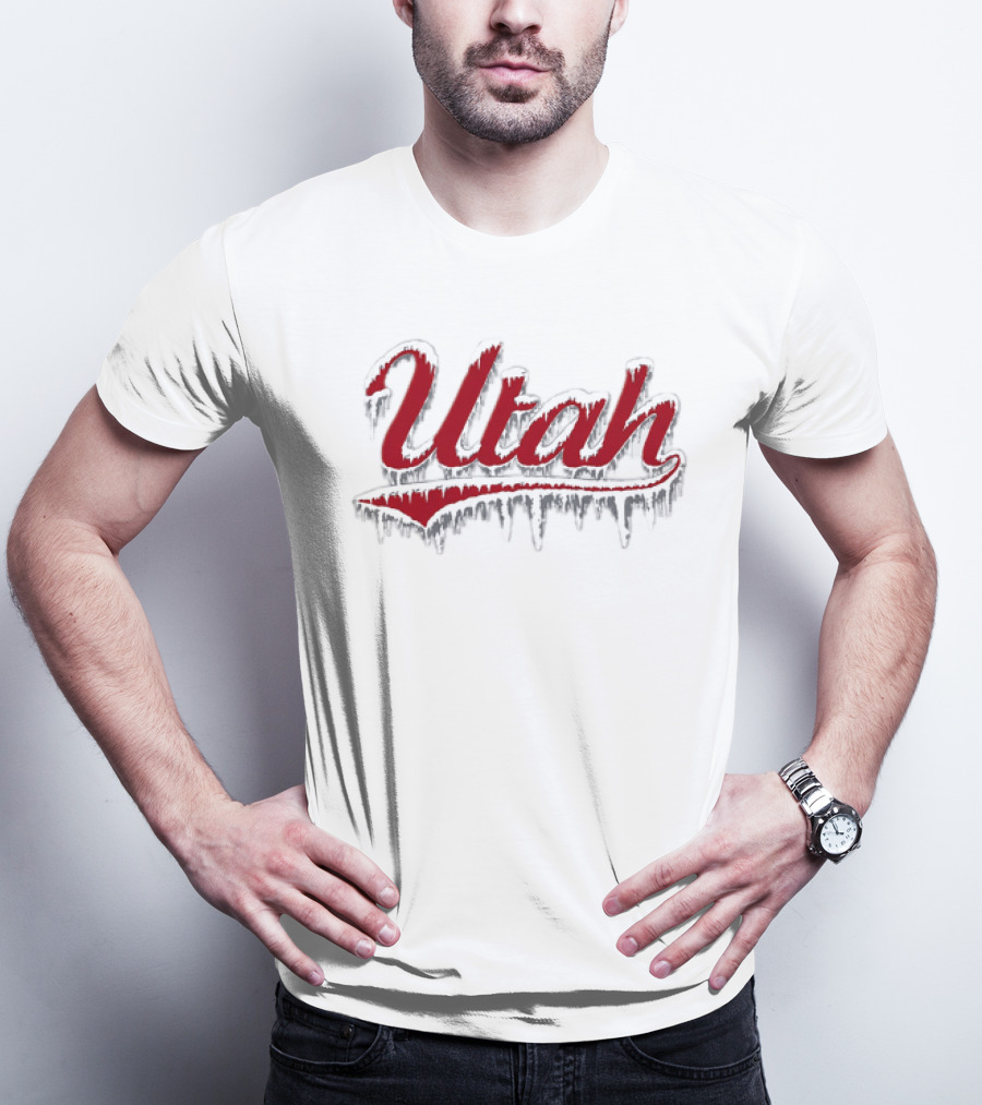 Utah Ice Out Frozen Lettering T-Shirt