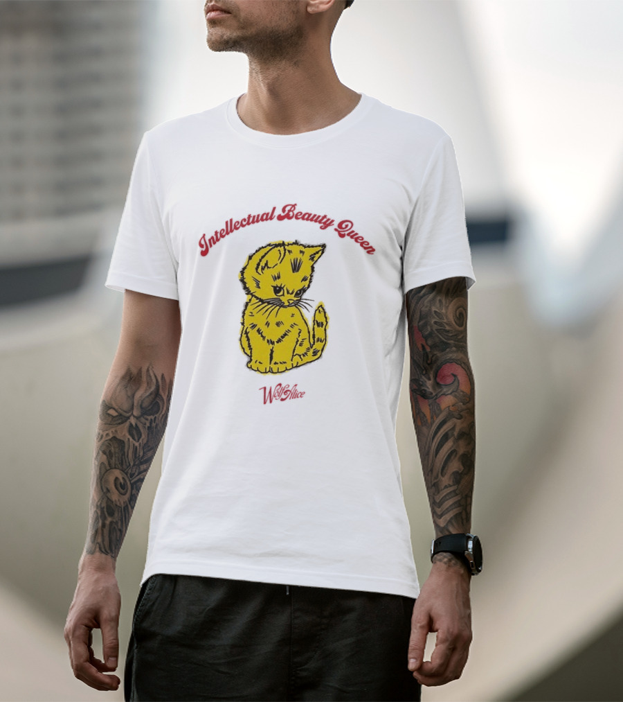 Wolf Alice Intellectual Beauty Queen Cat Drawing T-Shirt