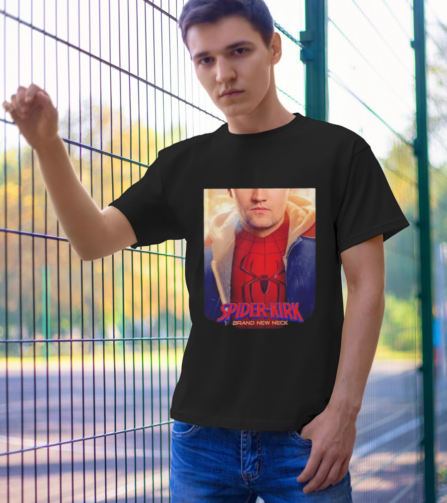 Spider Kirk Brand New Neck Spider Man X Charlie Kirk T-Shirt