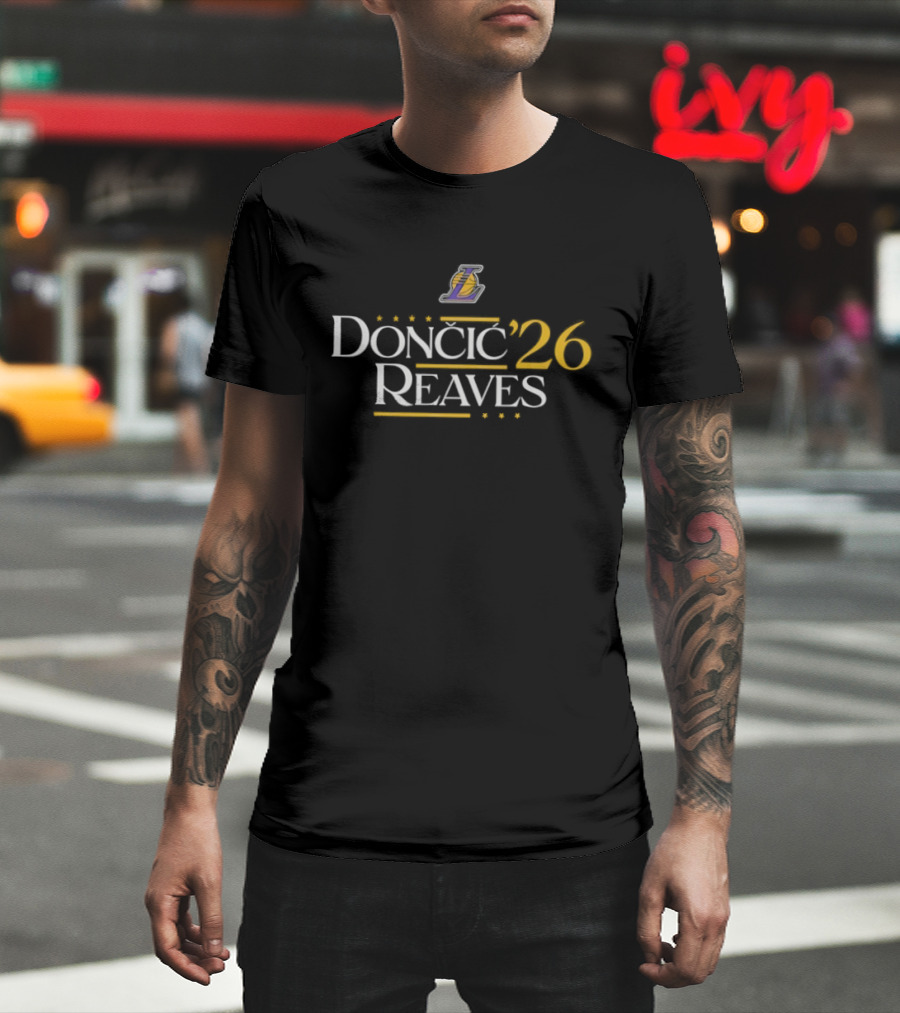 Doncic Reaves 2026 Lakers Campaign T-Shirt