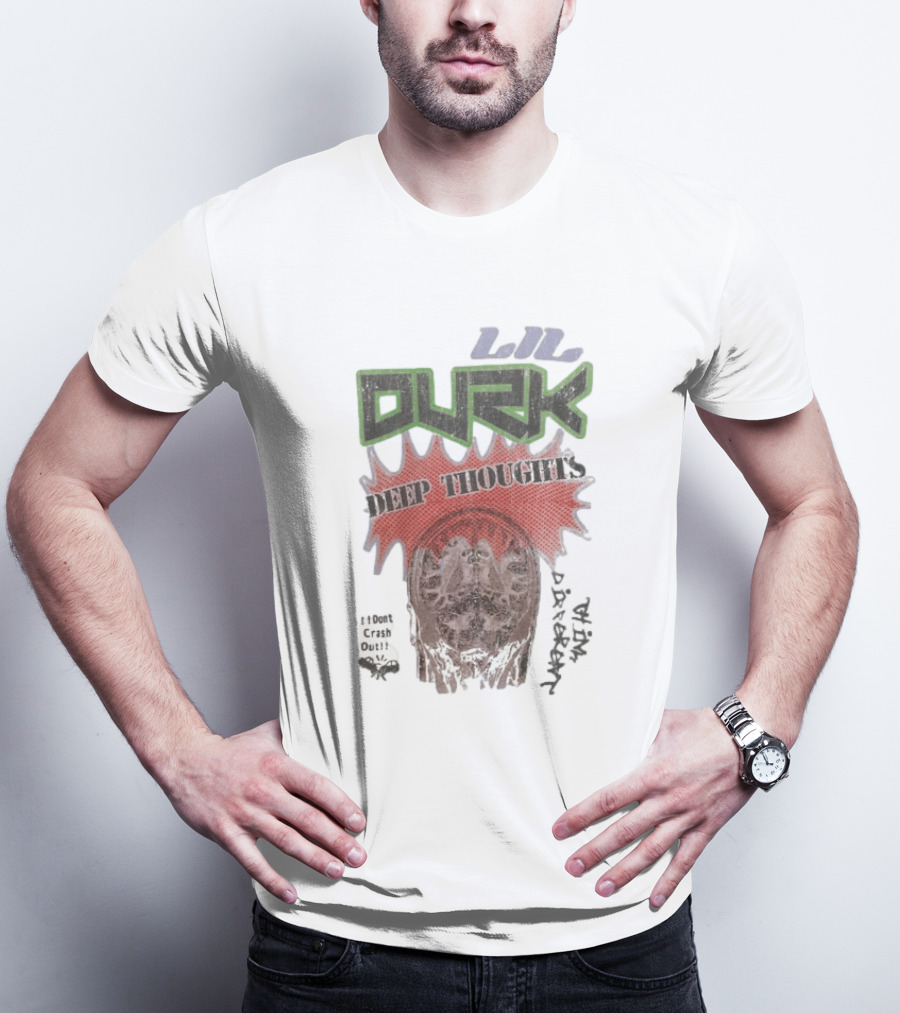 Lil Durk Deep Thoughts 100% Crash Out Brain Power Vortex T-Shirt