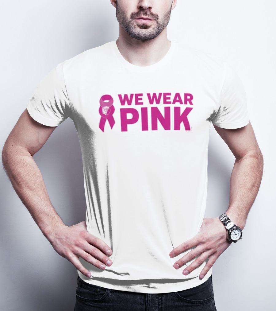 Memphis Grizzlies We Wear Pink Breast Cancer Awareness Support T-Shirt