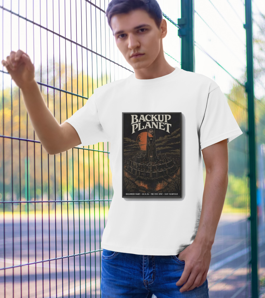 Halloween Night Backup Planet The Five Spot East Nashville 10.31.26 T-Shirt