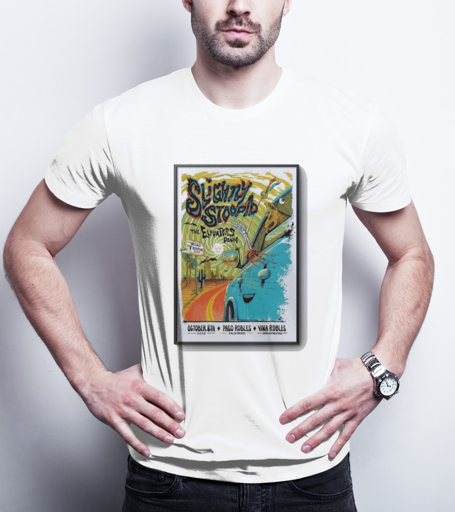 Slightly Stoopid And The Elovaters Concert Vina Robles Paso Robles CA Oct 8 2026 Road Trippin T-Shirt