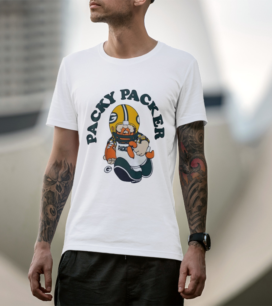 Packy Packer Green Bay Packers Football T-Shirt