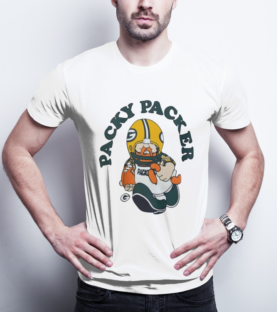 Packy Packer Green Bay Packers Football T-Shirt