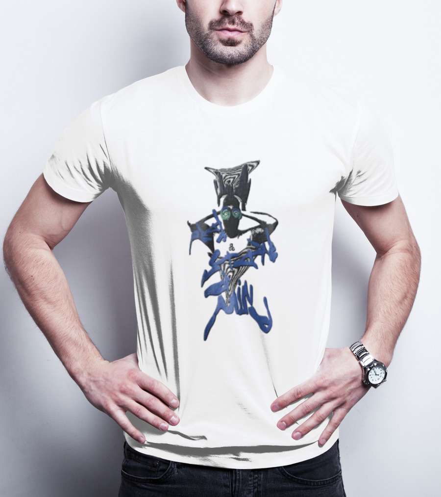 Peak State Of Mind Swirling Eyes Abstract Figure Hands On Head T-Shirt