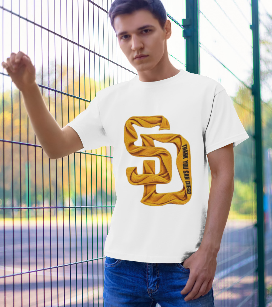 San Diego Padres Thank You San Diego SD Scarf T-Shirt