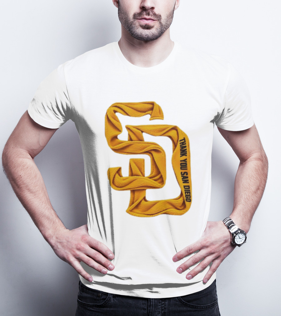 San Diego Padres Thank You San Diego SD Scarf T-Shirt