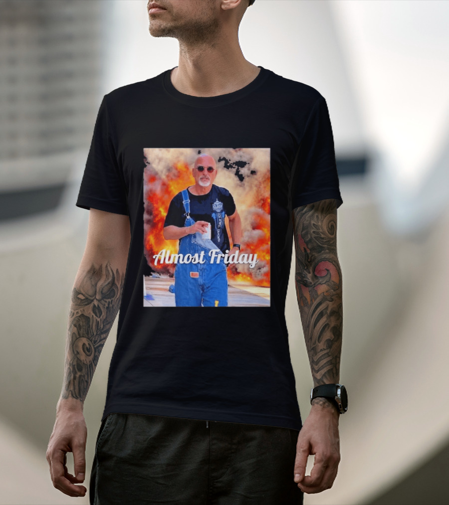 Almost Friday Howie Mandel Clash Explosion Scene T-Shirt