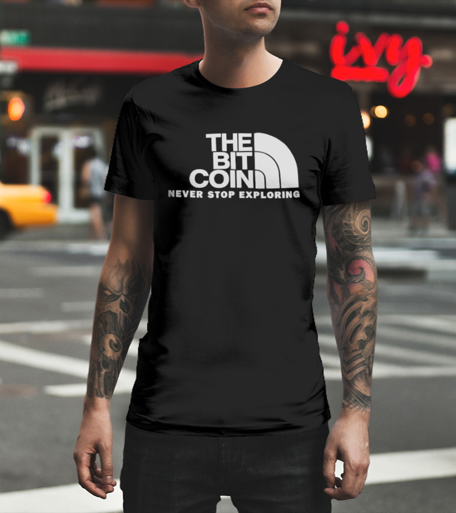The Bit Coin Never Stop Exploring Adventure T-Shirt