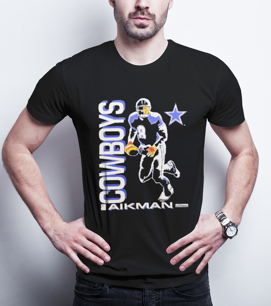 Cowboys Aikman 8 Dallas Star Gameday T-Shirt