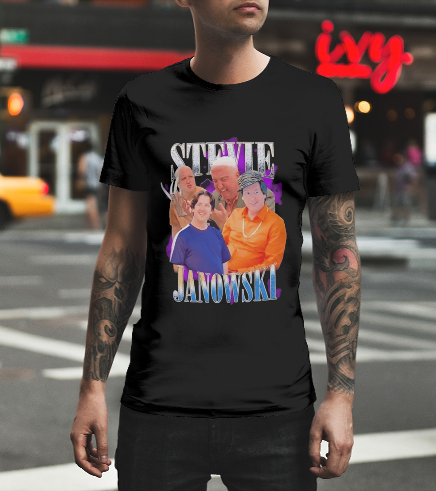Stevie Janowski Comedy Collage Bootleg T-Shirt