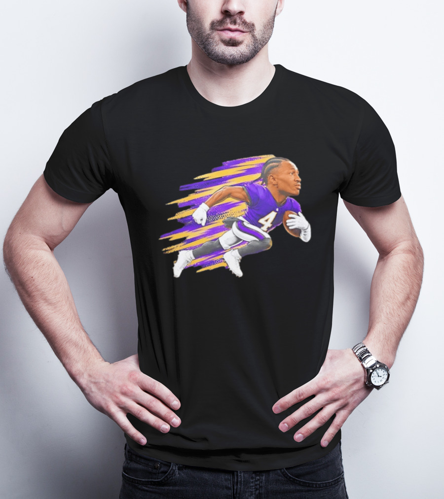 Baltimore Ravens Zay Flowers Run 4 Run NFL Cartoon T-Shirt
