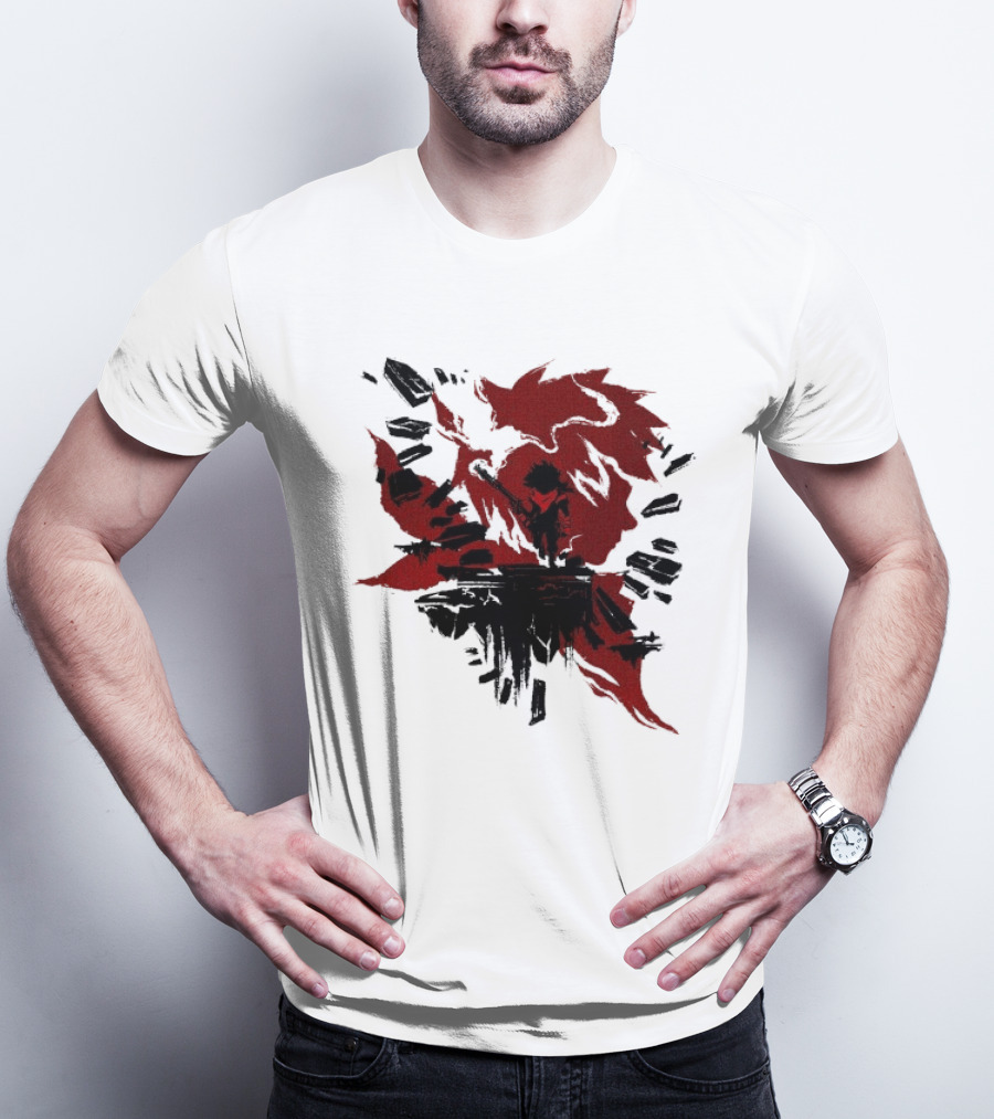 Bastion The Kid Red Silhouette Gaming T-Shirt