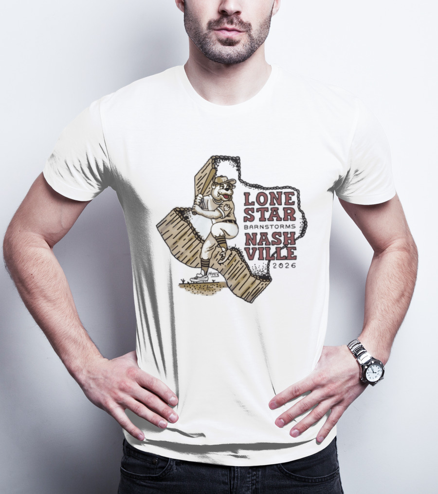 Lone Star Barnstorms Nashville 2026 Baseball Mascot Texas T-Shirt