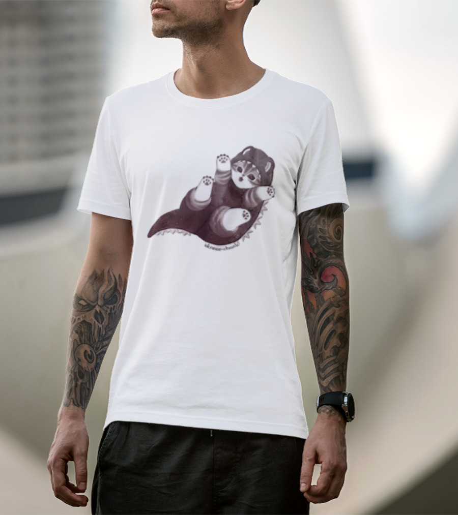 Mofusand Skreeonk Kaiju Cat Paws Playful T-Shirt