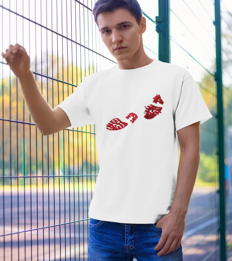 Night Lovell Bloodprints Dark Aesthetic T-Shirt