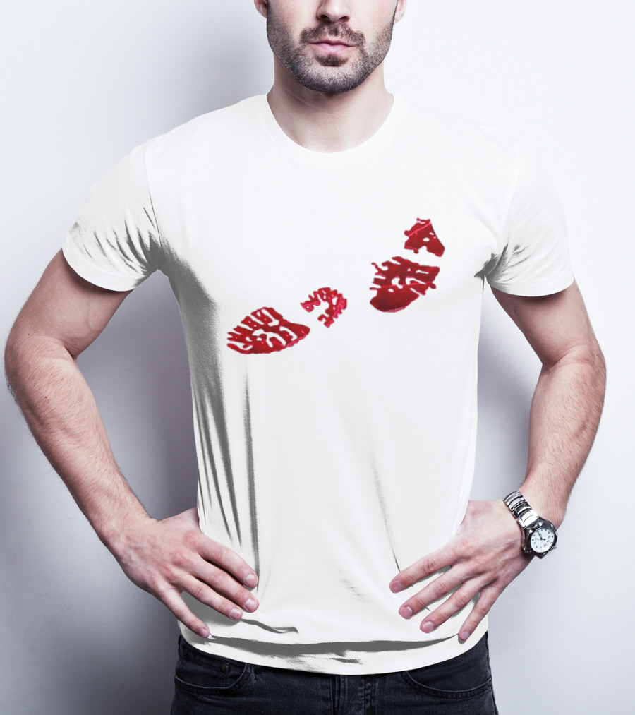 Night Lovell Bloodprints Dark Aesthetic T-Shirt