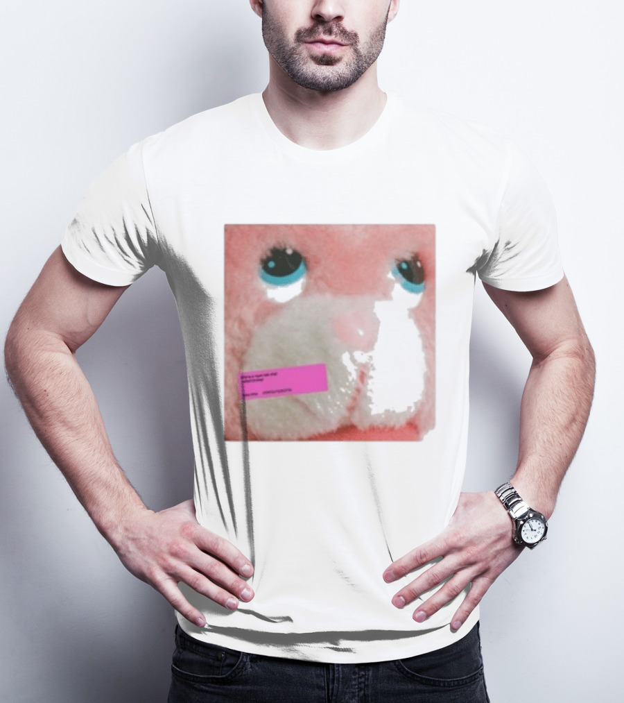 Royel Otis Hickey Album Pink Fluffy Bunny Face T-Shirt