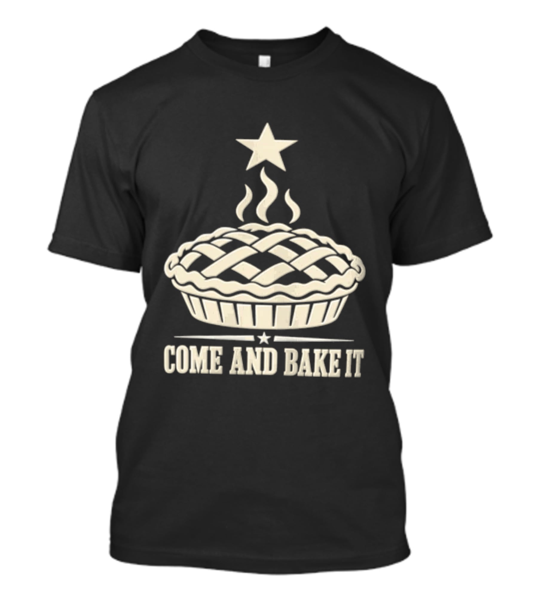 Come And Bake It Pie Star Icon Lattice T-Shirt