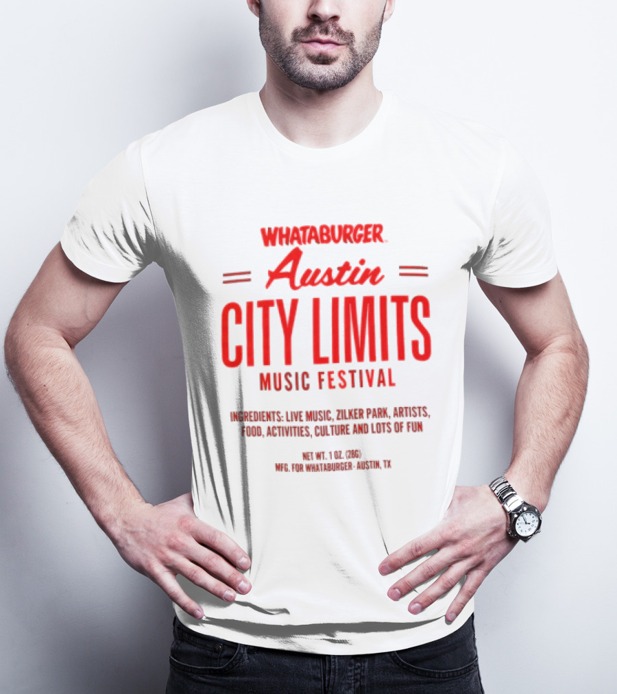 Whataburger Austin City Limits Music Festival Zilker Park Live Music Food Art Austin Texas T-Shirt