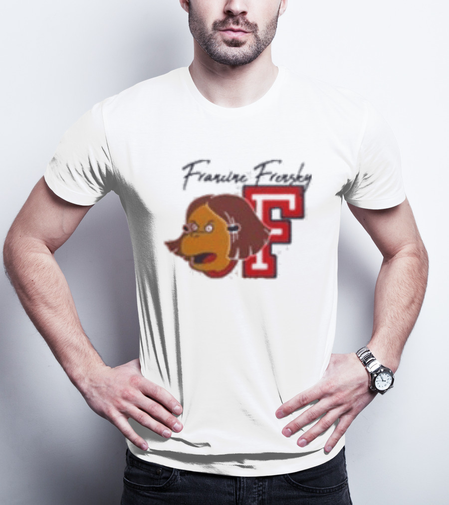 Francine Frensky F Arthur Cartoon Character Face Animation T-Shirt