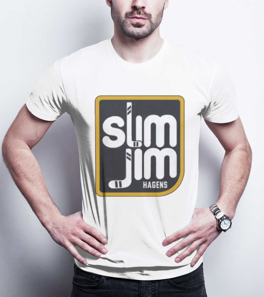 Hagens Slim Jim Hockey Stick Visual T-Shirt