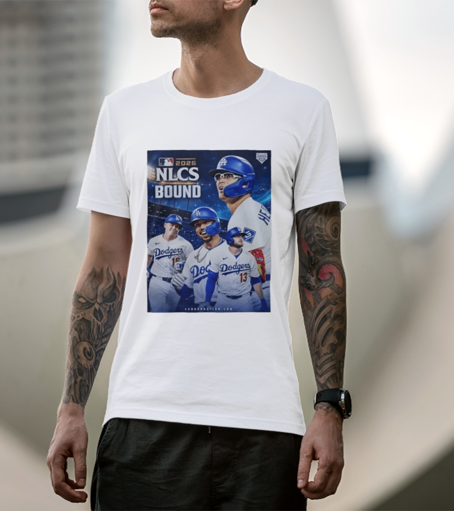 MLB 2026 NLCS Bound Los Angeles Dodgers Baseball Players T-Shirt