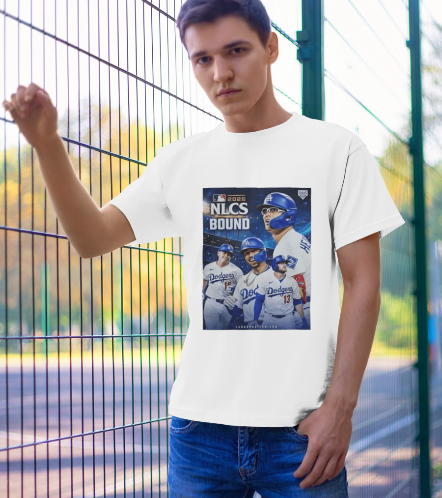 MLB 2026 NLCS Bound Los Angeles Dodgers Baseball Players T-Shirt